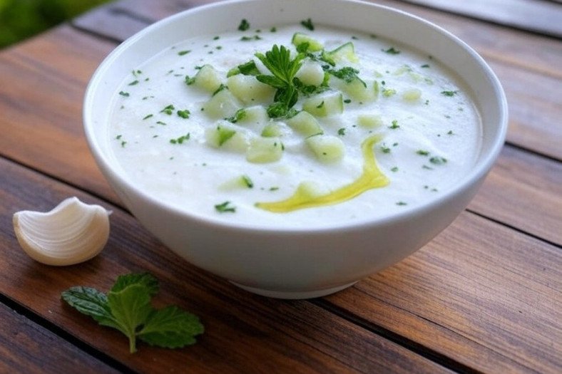 Tzatziki (Cucumber with Yogurt) Recipe - TarifMotoru