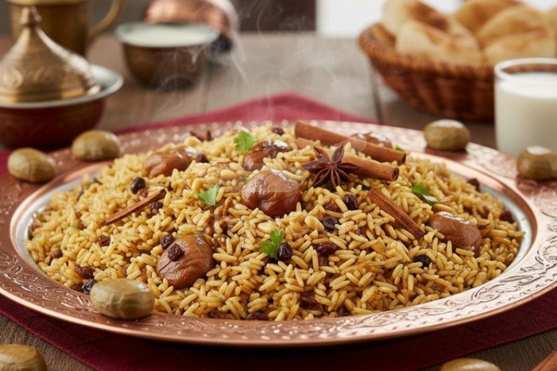 Stuffed Rice With Chestnuts Recipe - TarifMotoru