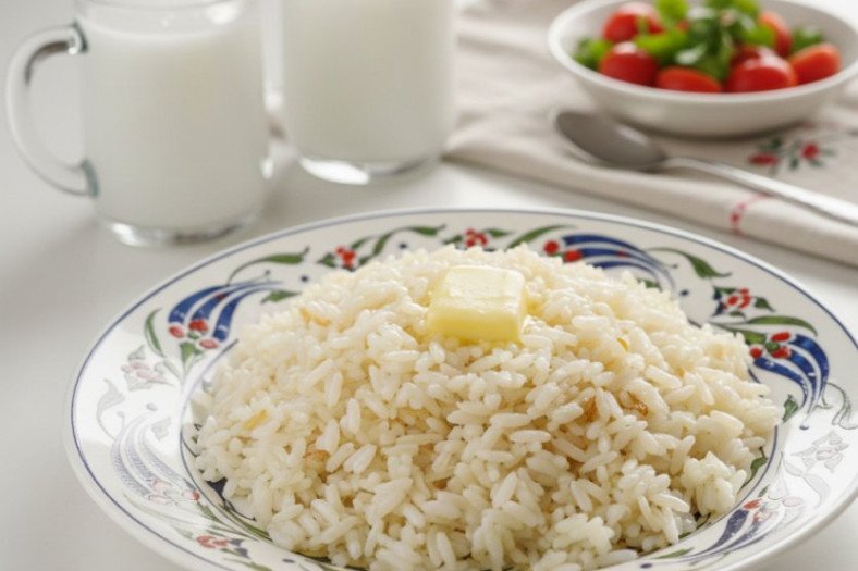 Buttered Plain Rice Pilaf Recipe - TarifMotoru