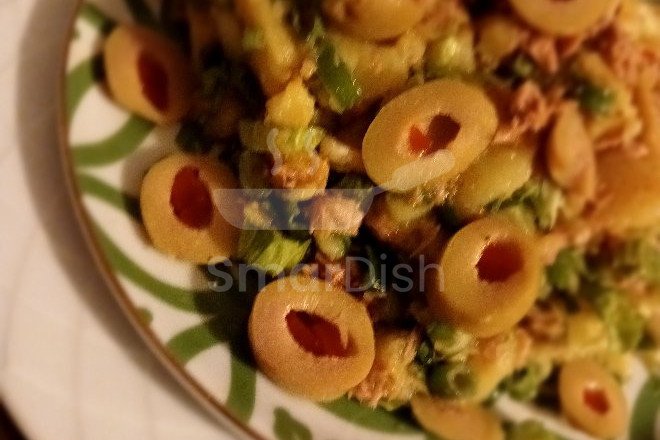 Potato Salad With Tone Fish (Olives) Recipe - TarifMotoru